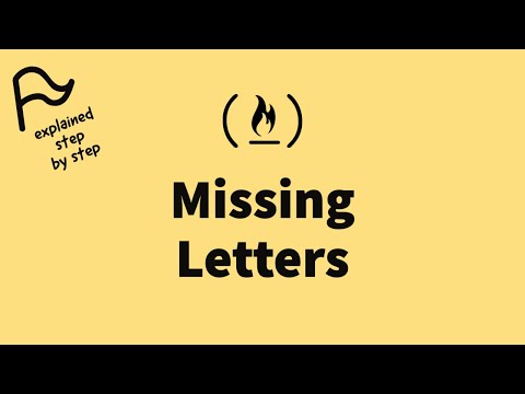 [STEP BY STEP] FreeCodeCamp - Missing Letters