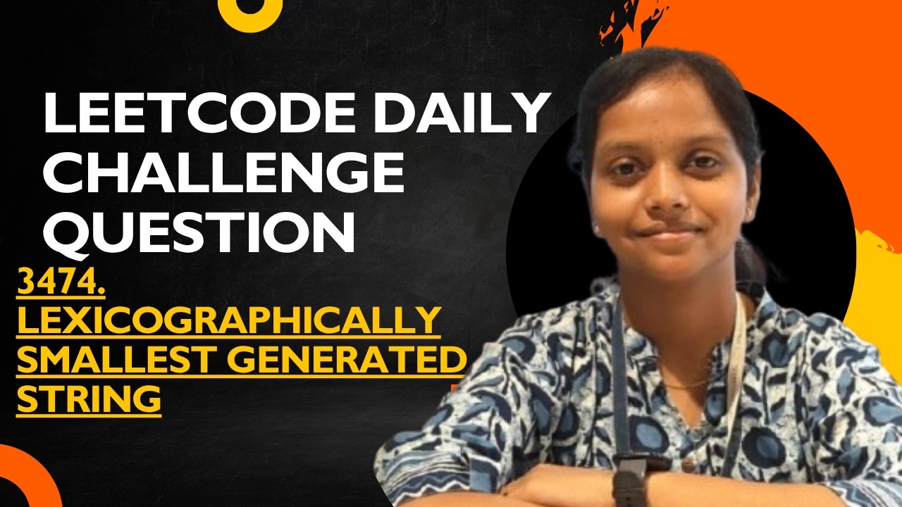 Leetcode | 3474  Lexicographically Smallest Generated String|Java | Simple  Solution | Easy Approach