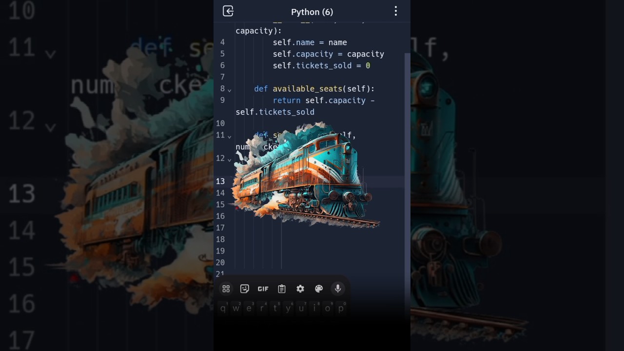 Program for Railway Tickets Reservation in python #python #code #fact