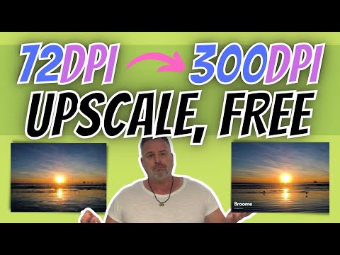 Upscale Images, Free. 72dpi to 300dpi, Using a Combination of Canva of PDF2jpeg.