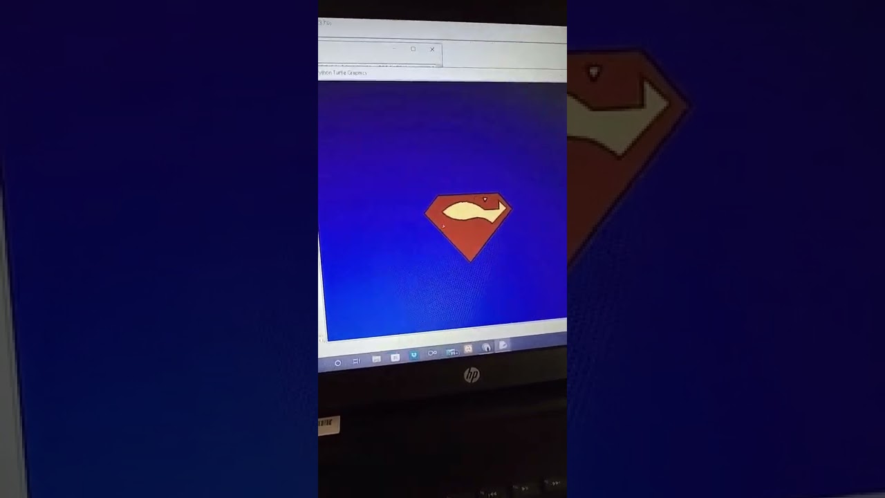 Draw #Superman #logo using #Python #turtle #cleancode