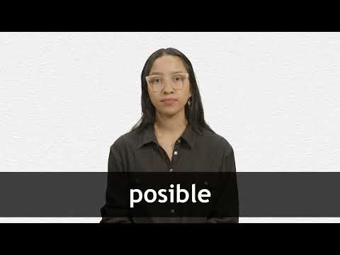 English Translation of “POSIBLE” | Collins Spanish-English Dictionary
