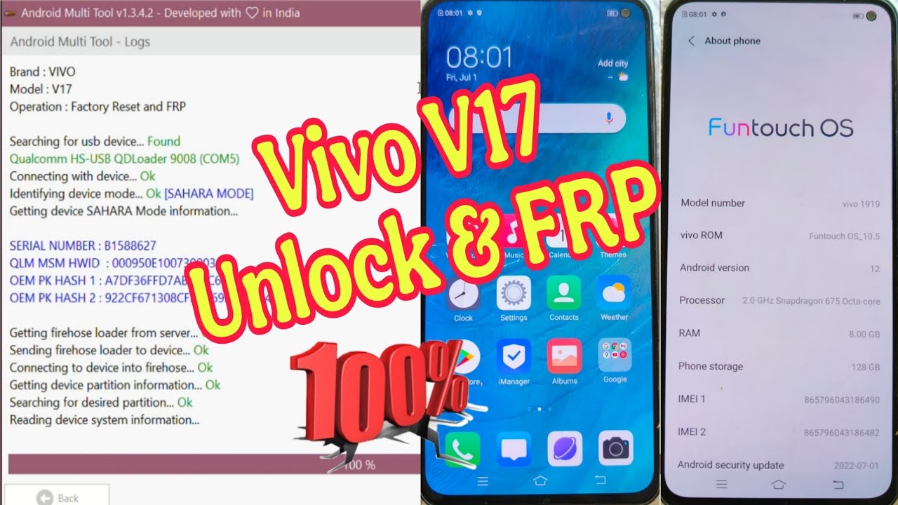 Vivo V17 FRP AMT Tool (Android Multi Tool Free l Shivam Mobile shop