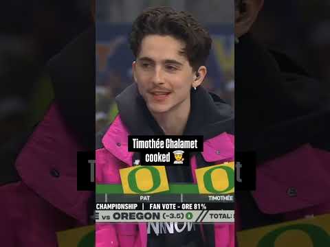 Timothée Chalamet hit these GameDay picks 🔥