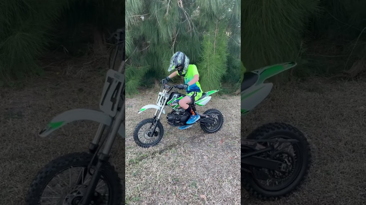 First dirt bike burnout