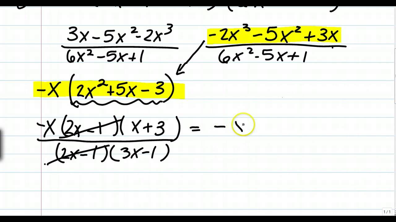 5-4  Rational Expressions