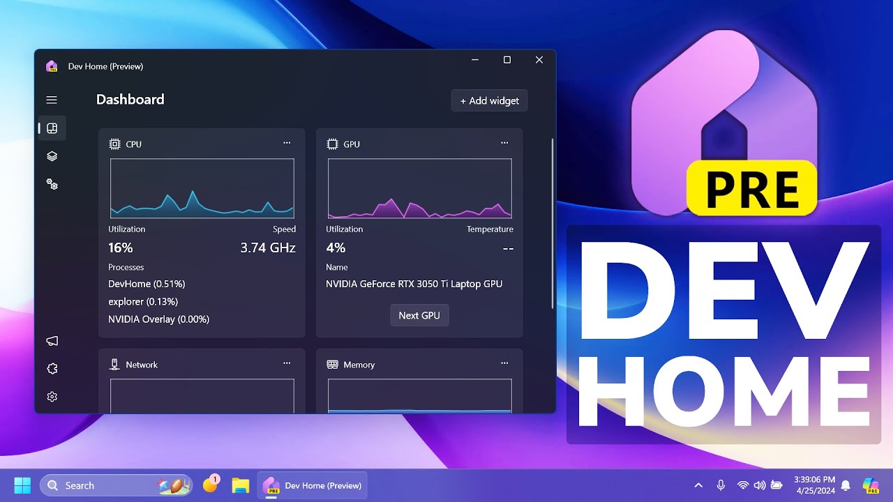 New Dev Home App in Windows 11