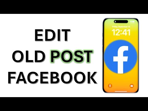 how to edit a post on facebook after posting it