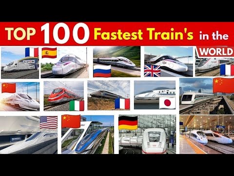 Worlds Top 100 High-Speed Train's | Bullet Train's | Fastest Train 2024