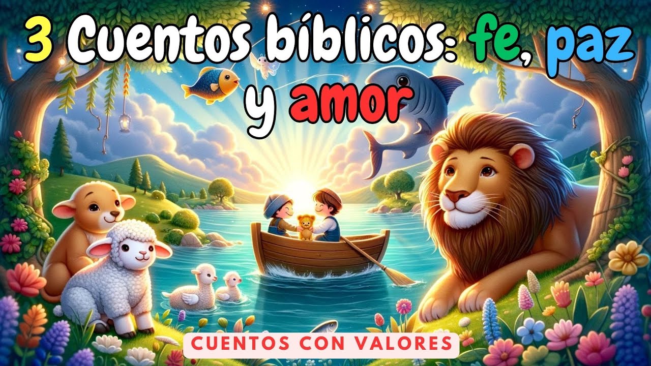 📖3 Cuentos Bíblicos para Niños en Español: Fe, Paz y Amor 🕊️ | Cuentos infantiles | Dormir tranquilo