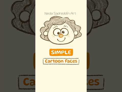 Simple Cartoon Face #howtodrawcartoonfaces #cartoonfacetutorial #characterdrawing #easydrawinglesson