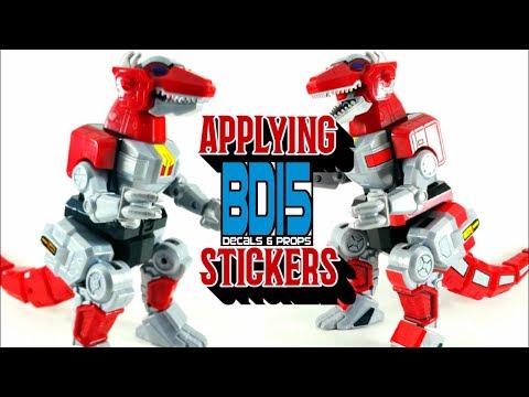How to Apply BD15 Labels to Power Rangers Legacy T-Rex Zord
