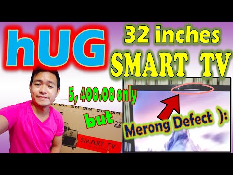 HUG SMART TV 32 inches at SHOPEE : Unboxing : Cheap and Affordable