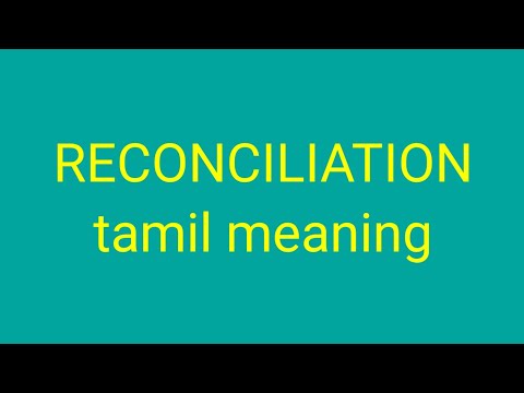 RECONCILIATION tamil meaning/sasikumar