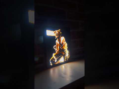 🪚 DENJI - CHAINSAW MAN | NEON FRAME・ STL File for 3D printing・Cults