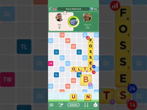 scoring a 70 point word on Scrabble Go using ALL the letters