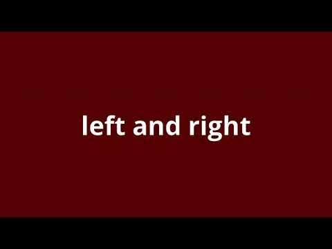 what is the meaning of left and right.