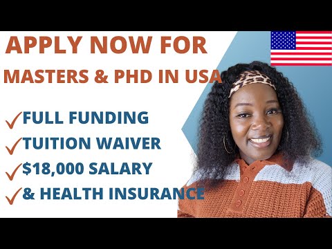 Apply Now for a Full Funding Masters or PhD Program with Tuition Waiver and Health Insurance