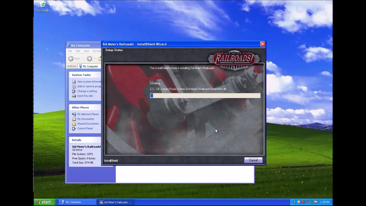 Installing Sid Meier's Railroad On CD