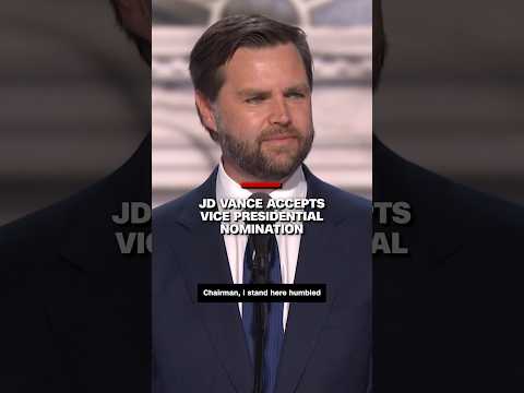 JD Vance accepts vice presidential nomination at RNC