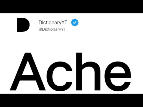 Ache Meaning in English