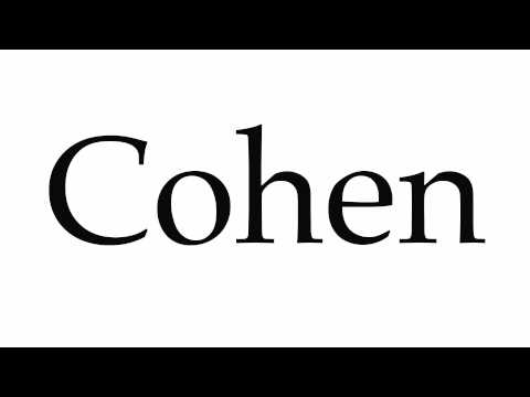How to Pronounce Cohen