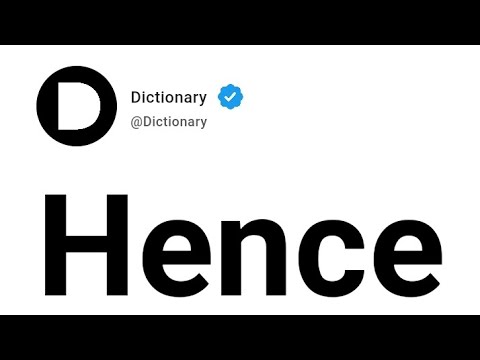 Hence Meaning In English