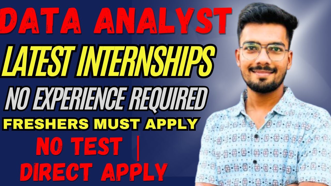 Data Analyst Internships | WORK FROM HOME | No experience required | Internships 2025