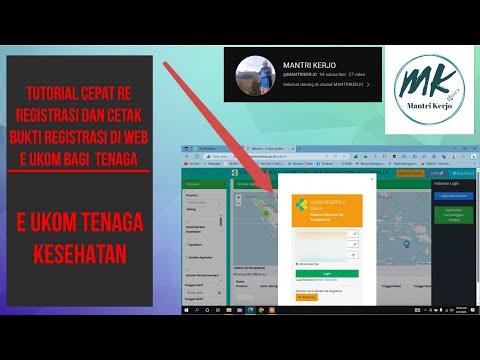 Tutorial cepat RE Registrasi dan Cetak Bukti Registrasi di Web E ukom Bagi tenaga kesehatan