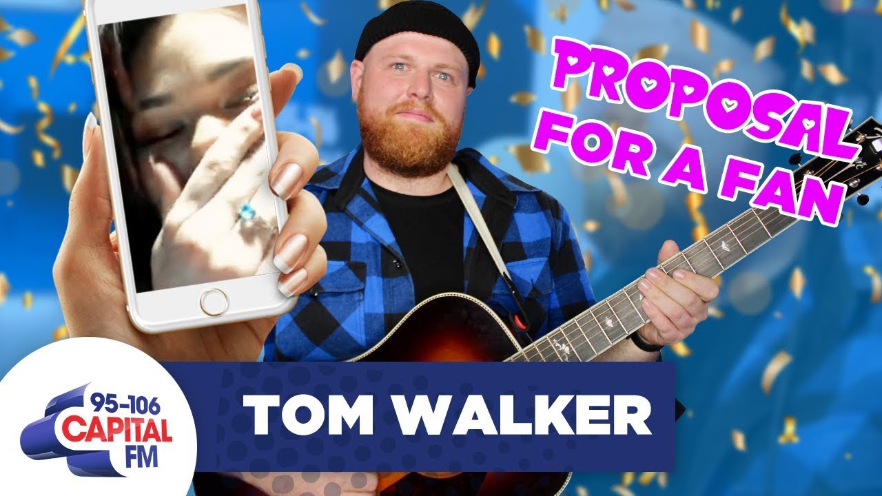 Singer Tom Walker helps a Manchester man propose to his girlfriend ...