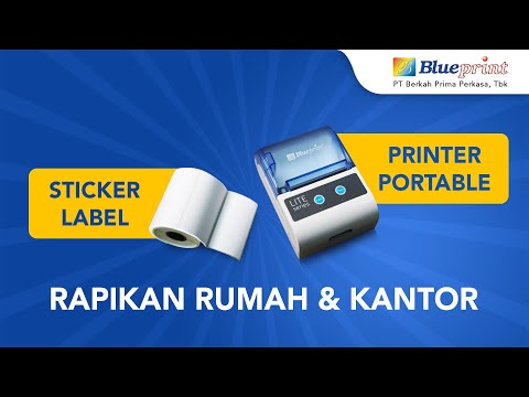 Sticker Label + Printer Portable Blueprint LITE58 Rapikan Semua Barang di Rumah & Kantor | BPVID#085