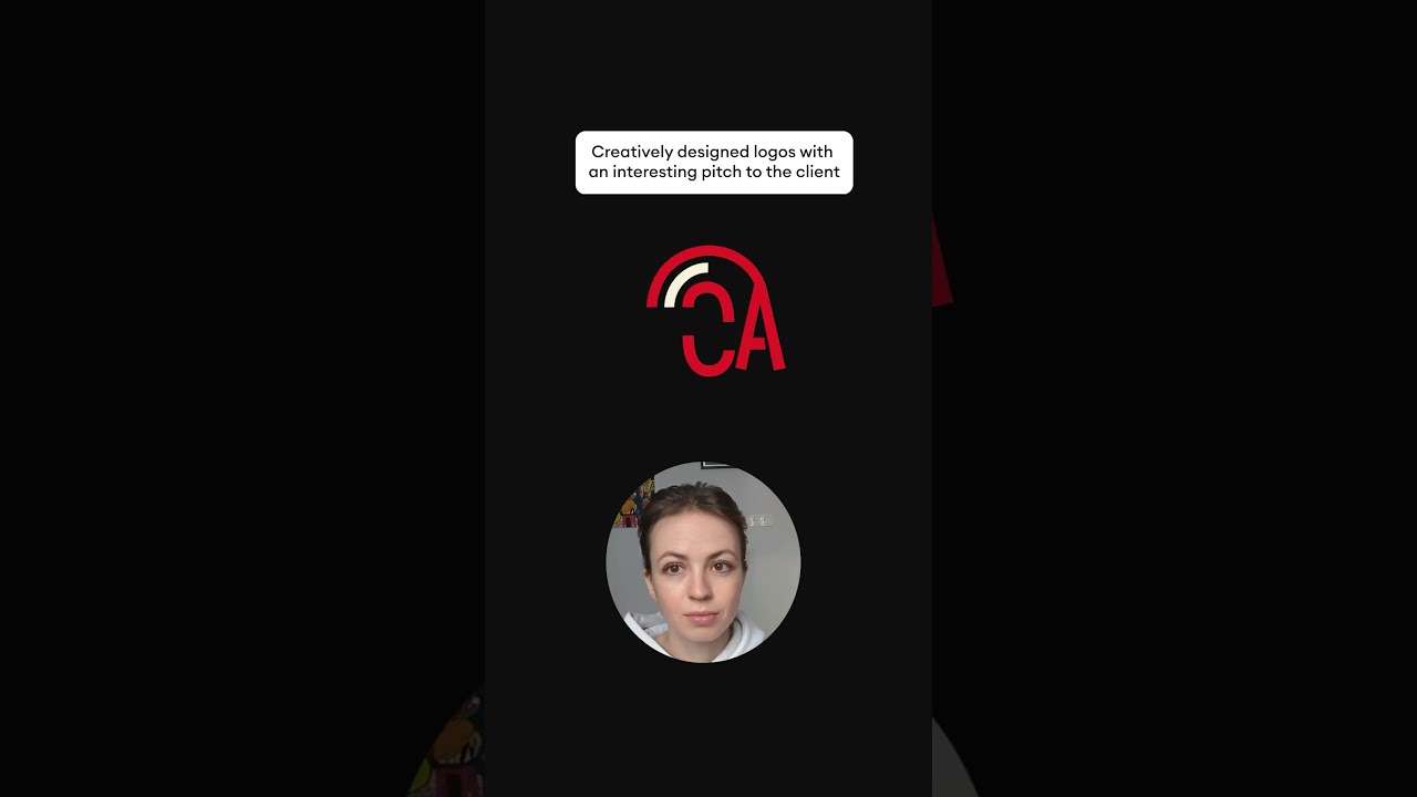 Behance. Creatively designed logos with an interesting pitch to the client