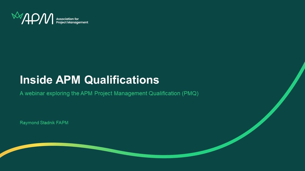 Inside APM Qualifications - Project Management Qualification (PMQ)
