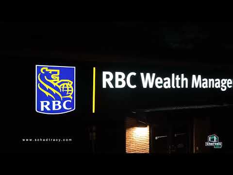 "Illuminating Financial Excellence: Aerial View of RBC Wealth Management's Channel Letters!"