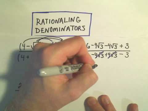 Rationalize the Denominator - Example 3