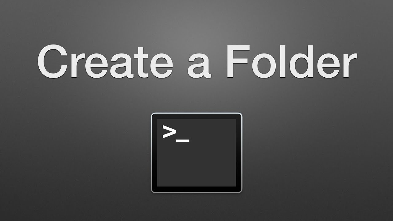 How to Create a Folder with Terminal