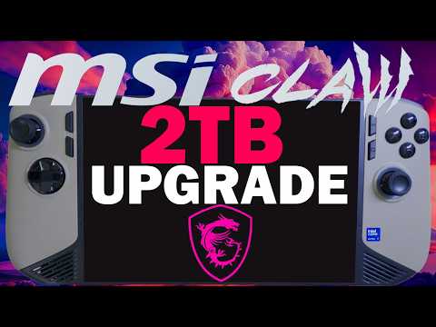 MSI Claw 8 Ai Unboxing, Initial Setup, and 2TB Samsung 990 Pro SSD Install