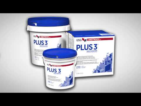 The Benefits of USG Sheetrock® Brand Plus 3® Lightweight All Purpose Joint Compound