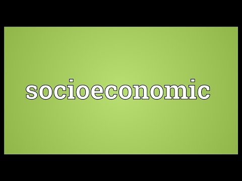 Socioeconomic Meaning