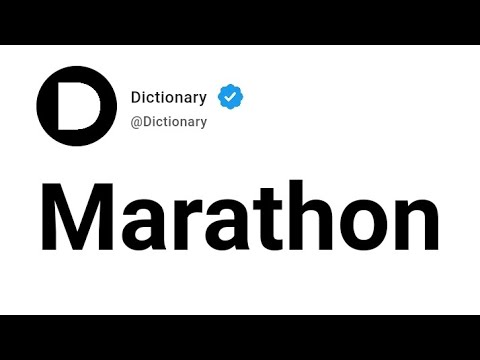 Marathon Meaning In English