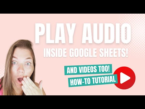 Play Audio (or any type of media) INSIDE Google Sheets! Perfect for teachers, coaches, podcasters..