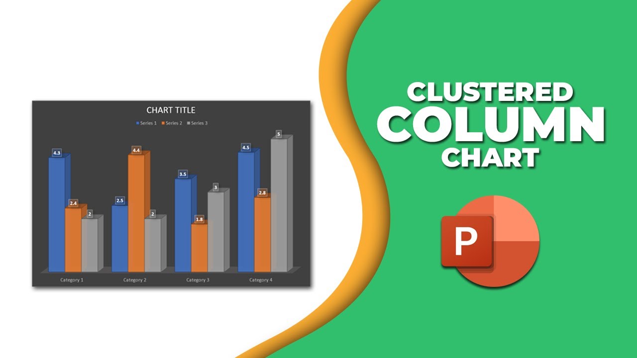 How to create clustered column chart in PowerPoint