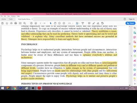 TQM, THEORIES OF TOTAL QUALITY MANAGEMENT