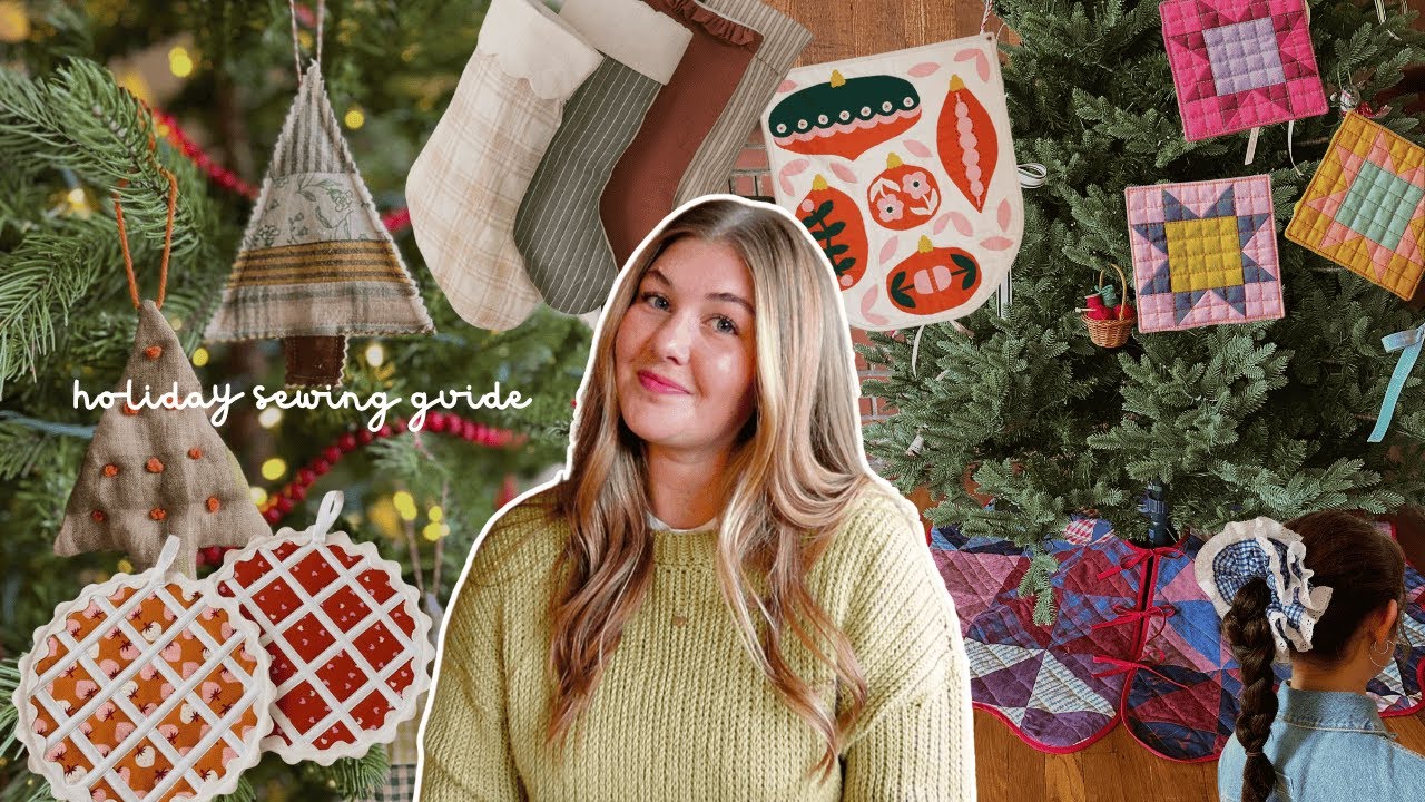 25 easy holiday sewing projects you should make 🎄🧵✂️  gifts, decor & home goods