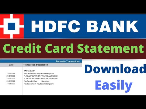How to get Credit Card Statement of HDFC BANK?😊🔥