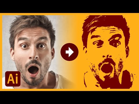 How To Trace An Image To Vector with Illustrator | Color and Monotone
