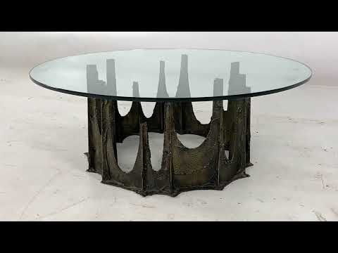 Paul Evans Mid Century 1972 Stalagmite Round Coffee Table