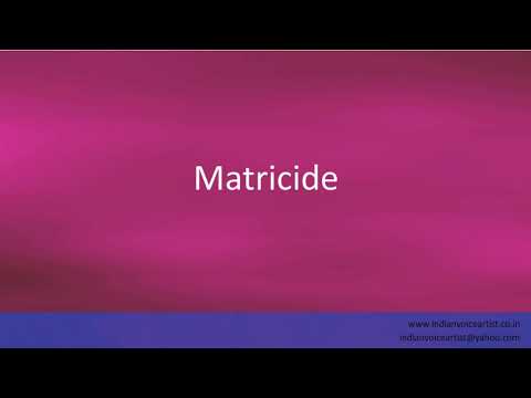Pronunciation of the word(s) "Matricide".