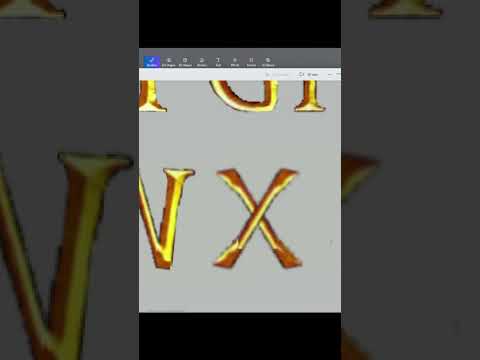 LoTR - BFME Font Art EP19: How to make the Letter X in Paint 3D using In-Game Images