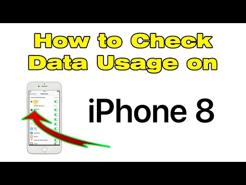How to check data usage on iPhone 8